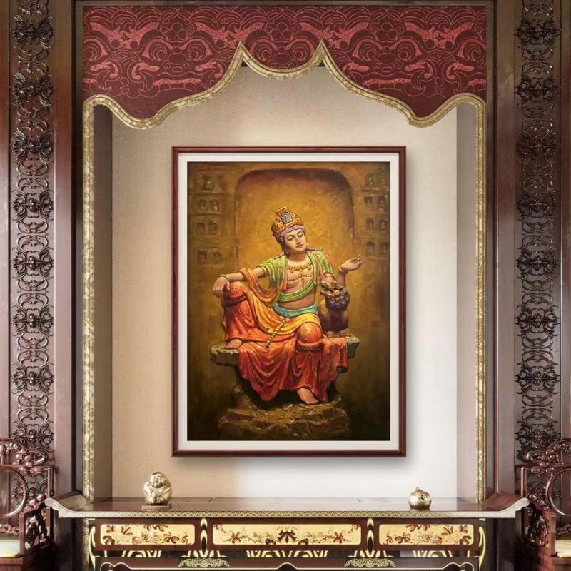 Guanyin "WuGe Original Art Hand drawn Oil Painting Temple Ze - TikTok ...