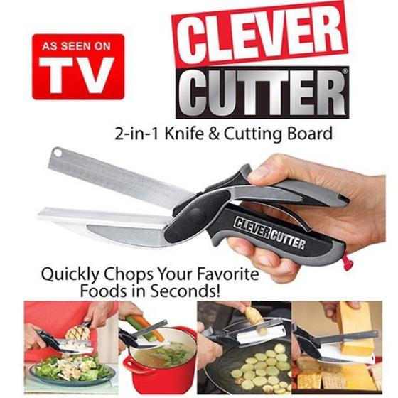 Clever Cutter 2 IN 1 Kitchen Knife and Chopping Board Easy Cook ...