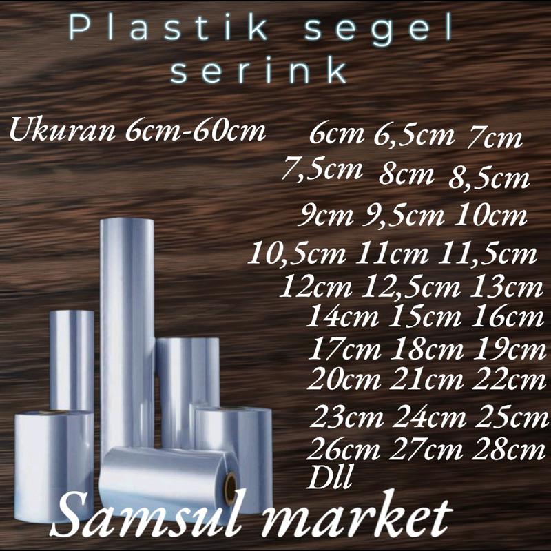 Plastik Segel Shrink 250 gram ukuran 6cm-60cm - Shop | Tokopedia