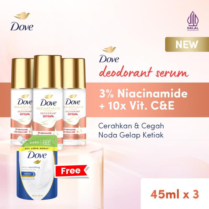 [FREE Dove Deeply Nourish 400ml] Dove Deodorant Serum Roll O - Shop ...