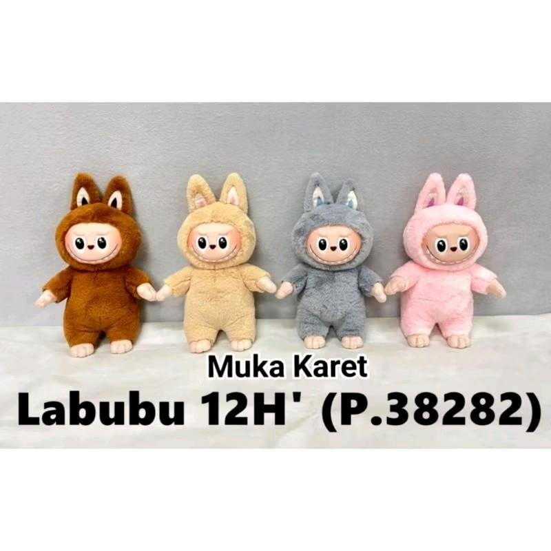 Boneka Labubu Macaron Halus Muka Karet Lembut Doll - Tinggi 35cm - Shop ...