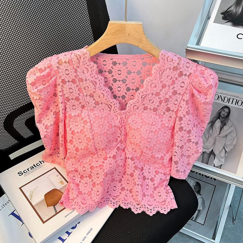 Baju Atasan Gaya Barat, Leher V Renda, Boleh Dipakai Di Luar - TikTok ...