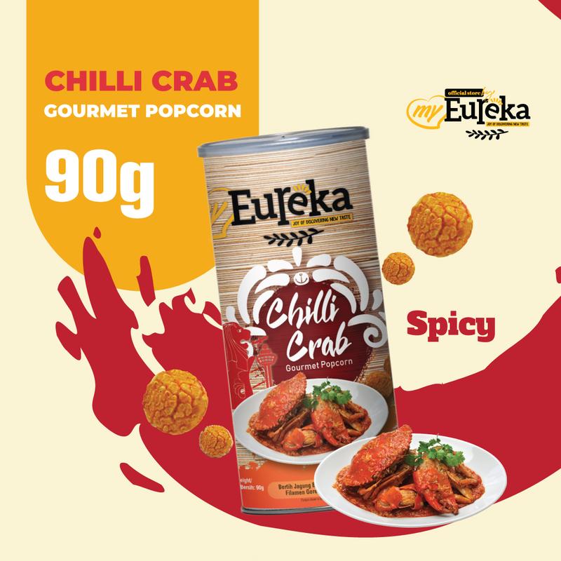 Eureka Chilli Crab Gourmet Popcorn 90g Canister Spicy Treat - TikTok ...