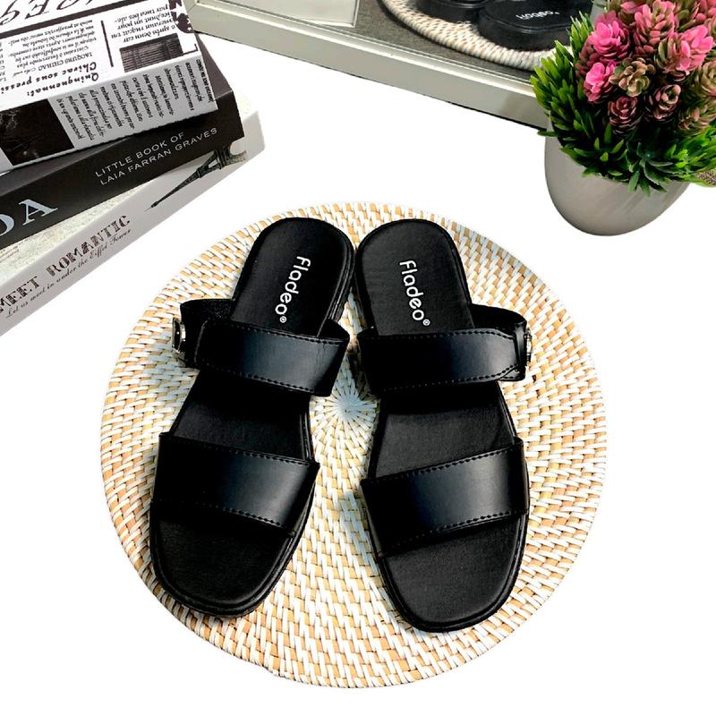 Sandal Selop NVD Wanita ban2 || Sendal Cewek Slip-On teplek kekinian ...