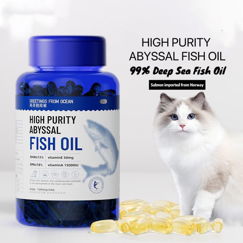 High Purity Abyssal Fish Oil For Cat & Dog Supplement 60 Biji - TikTok ...