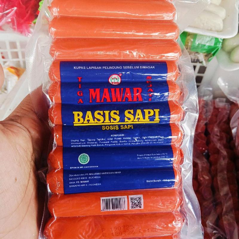 sosis rasa sapi merk mawar isi 26 pcs - Shop | Tokopedia