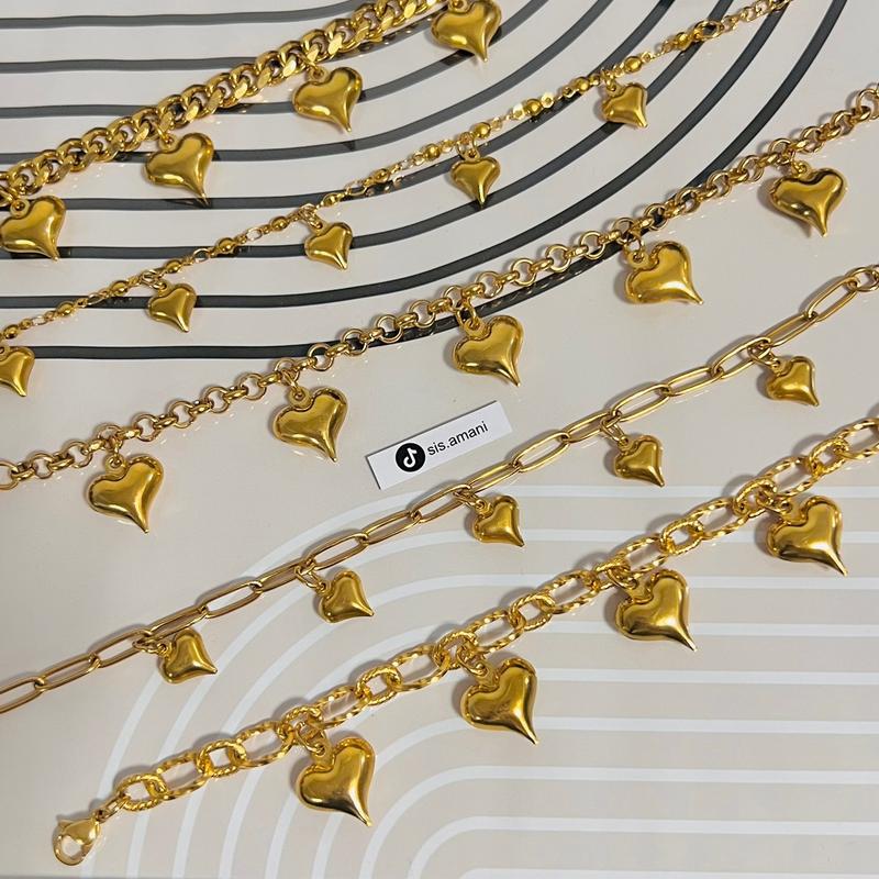 (CUSTOM) Gelang Love Loceng (5pcs) - Stainless Steel Besi - TikTok Shop ...