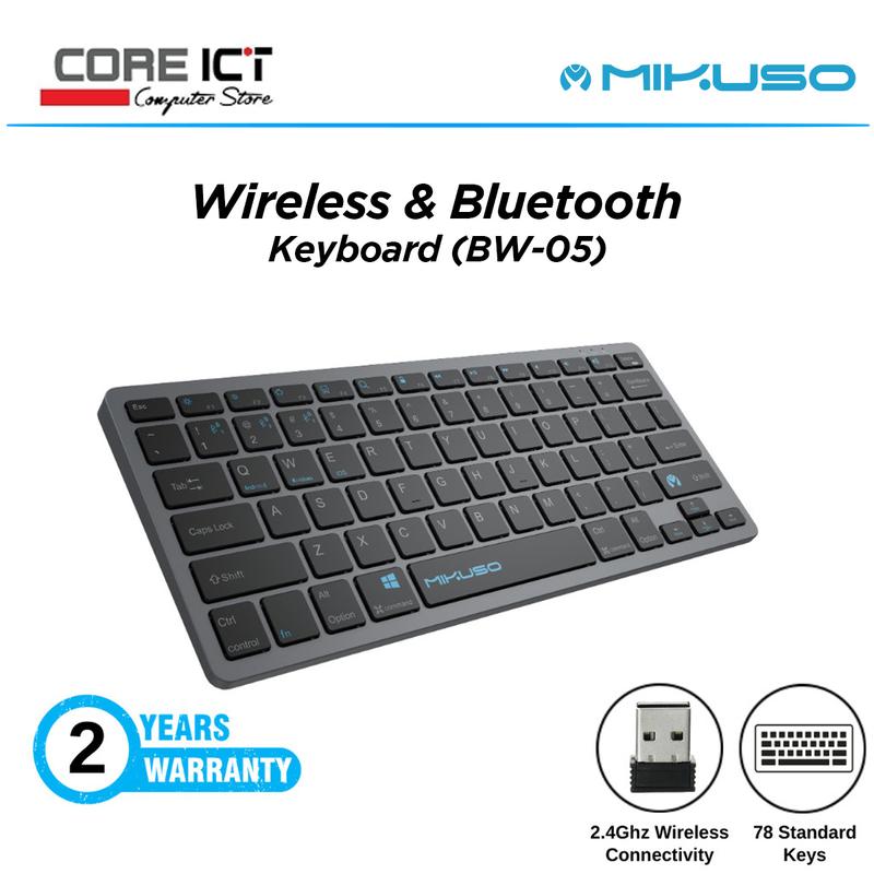 MIKUSO KB-BW05 Bluetooth Super Thin Slim 78 Keys Mini Keyboard - TikTok ...