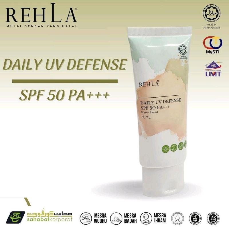 REHLA UV 50 ML SUNSCREEN SPF50 (MESRA IBADAH, MESRA WUDUK, SKIN ...