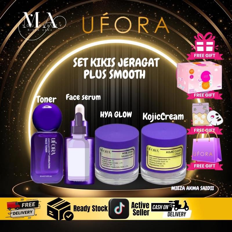 UFORA KIKIS JERAGAT (TONER,SERUM,HYA GLOW,KOJIC) + 4GIFTTT - TikTok ...