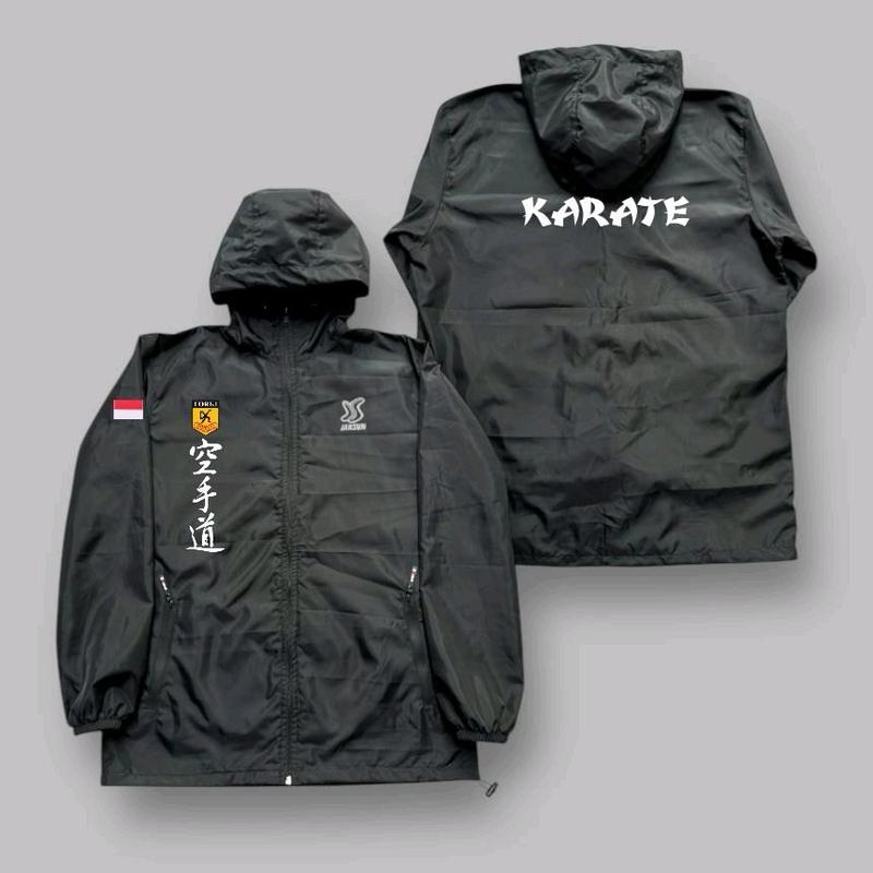 Jaket Running Karate Keren, Bahan Parasut Korea, Wind Proof, - Shop ...