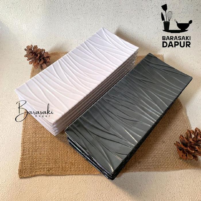 Jual (6 pcs / 1 lusin) PIRING SUSHI MELAMINE MOTIF ULIR TEBAL UKURAN ...