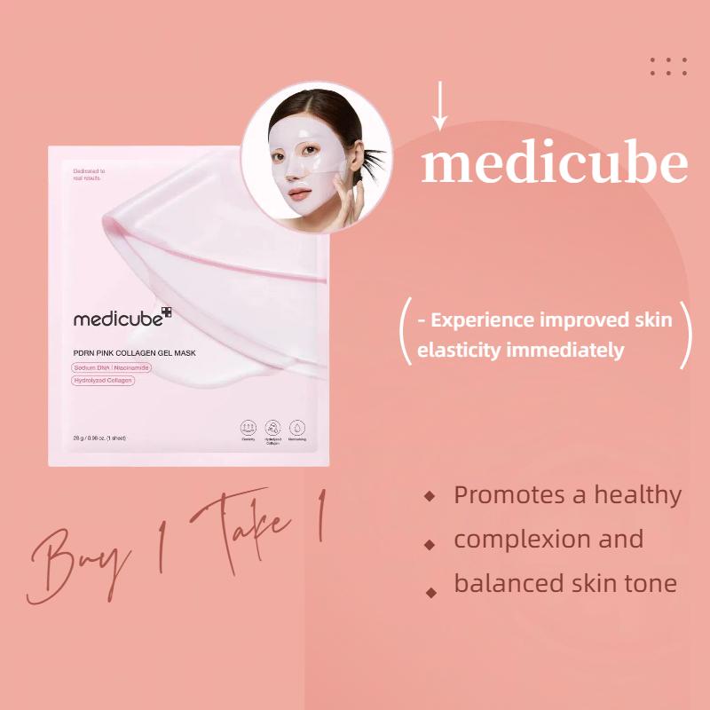 【medicube】 1 box（ 4ea）PDRN Pink Collagen Jelly Gel Mask 1ea - TikTok ...