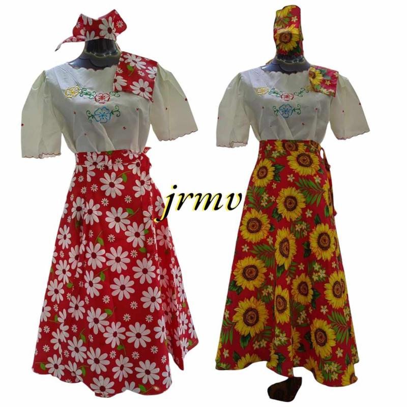 Stylish Terno Kimona & Palda Set for Kids and Adults | Filipino ...