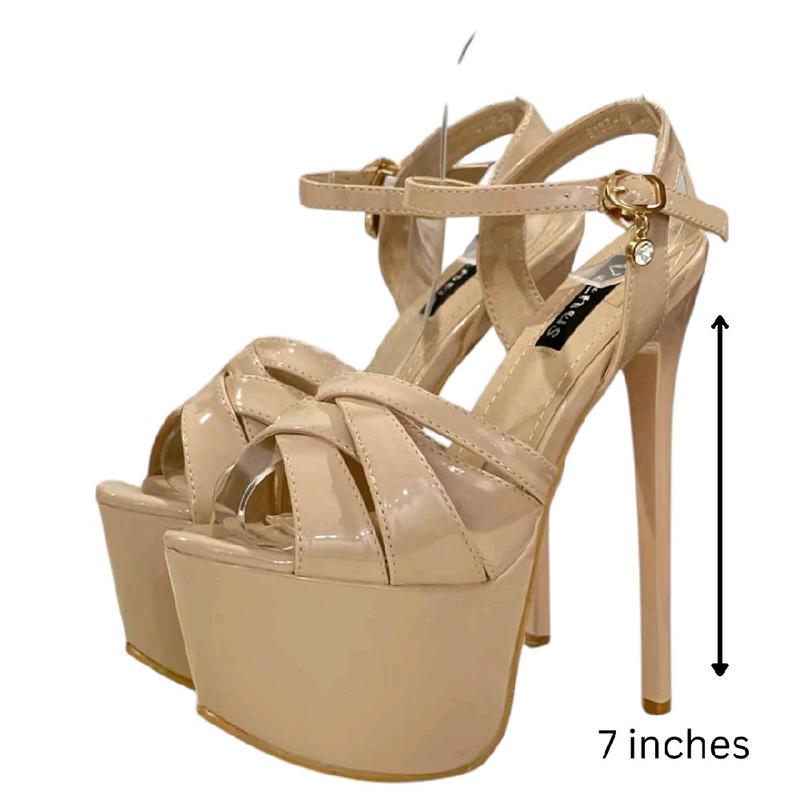 KOREAN FASHION & PAGEANT HIGH HEELS 7inches Elegant Sandal Footwear ...