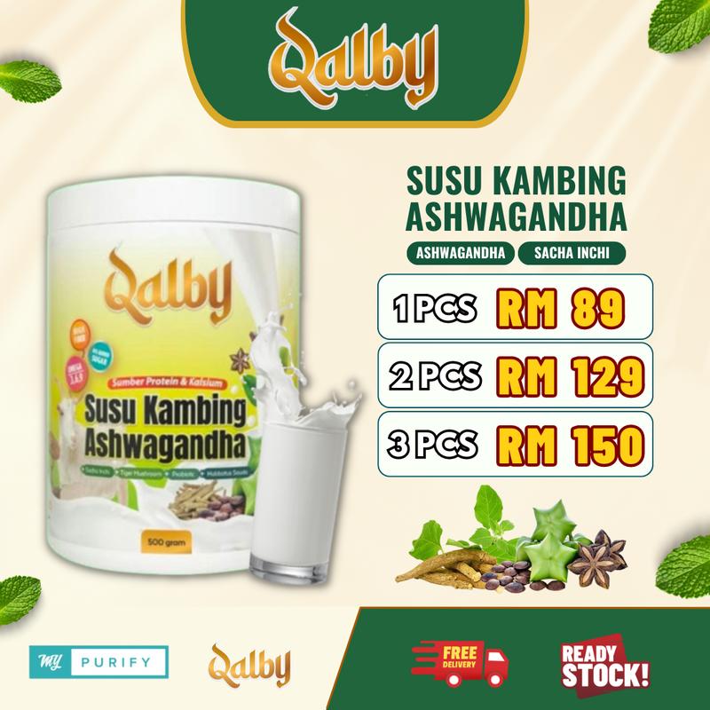 Qalby Susu Kambing Ashwagandha | Original HQ Halal - TikTok Shop Malaysia