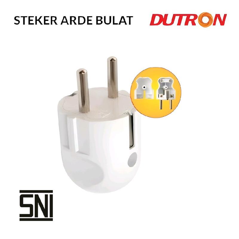 Steker Arde Bulat - Steker Gepeng Dutron - Colokan Listrik - Steker 2 ...