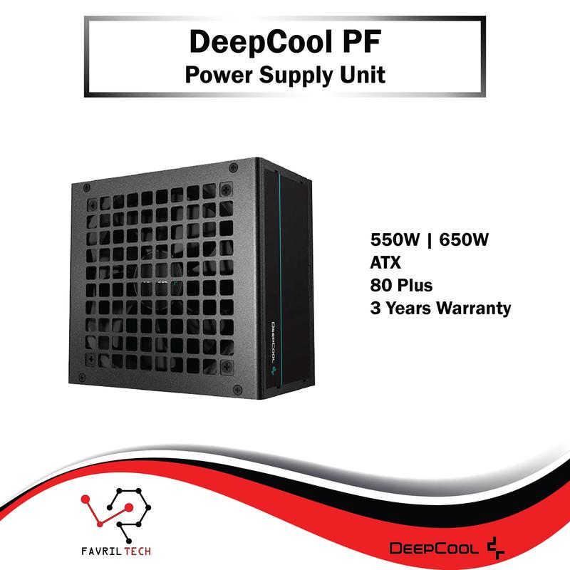 DEEPCOOL PF550/PF650 ATX 80 Plus Power Supply | 5 Years Warranty ...