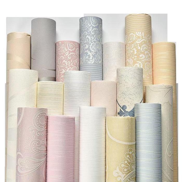 Promo Wallpaper Stiker Dinding Motif Embos Bunga Pink PVC Anti Air ...