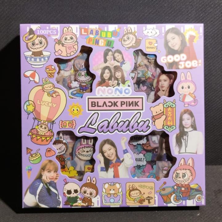 STIKER LABUBU 100 LEMBAR STIKER WATERPROOF BOX BESAR - Shop | Tokopedia