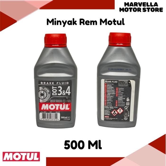 Jual Minyak Rem Original Motul Dot 3&4 Motor Mobil 500Ml - Jakarta ...