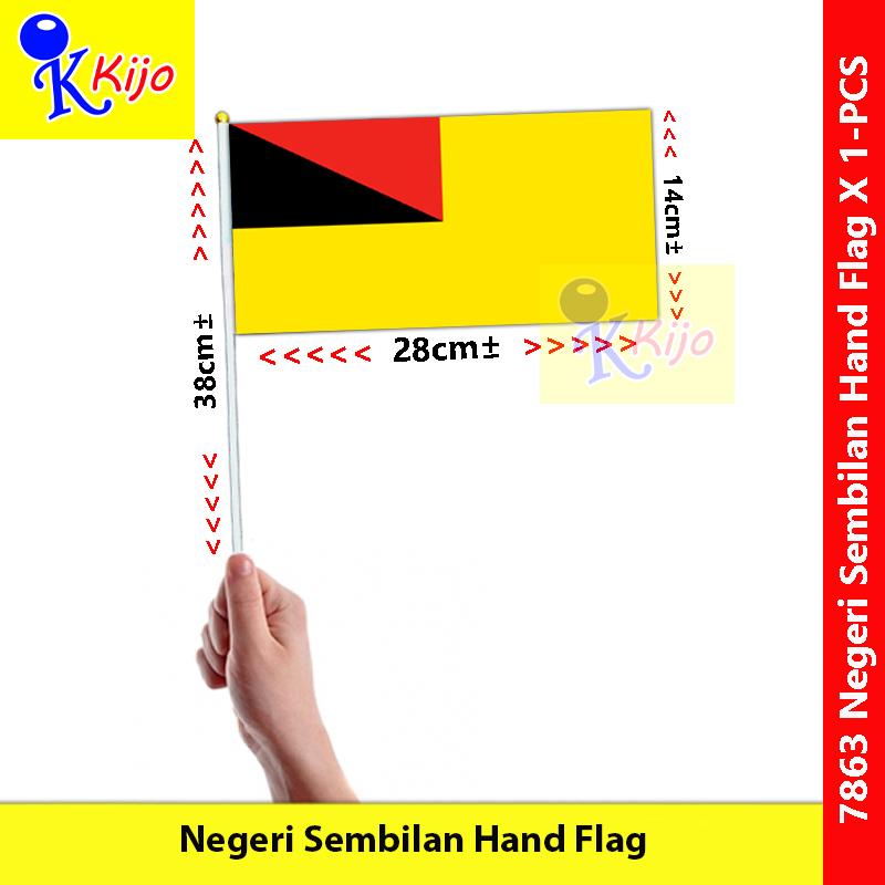 Negeri Sembilan Hand Flag Nylon Polyester Negeri Sembilan Darul ...