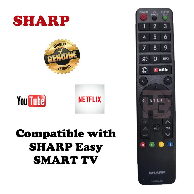 Sharp Easy Smart TV Original Remote Control (GB289WJSA) - TikTok Shop ...