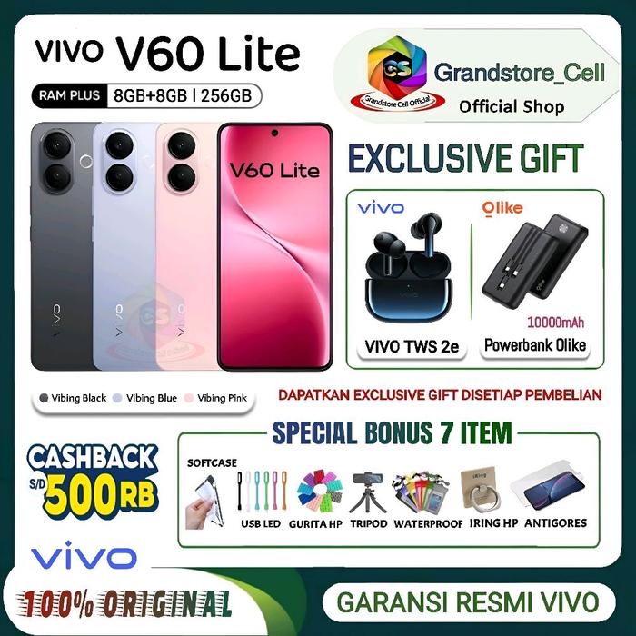 Jual VIVO V60 Lite 4G [8/256GB] - Snapdragon 685 - 50MP Sony Camera ...
