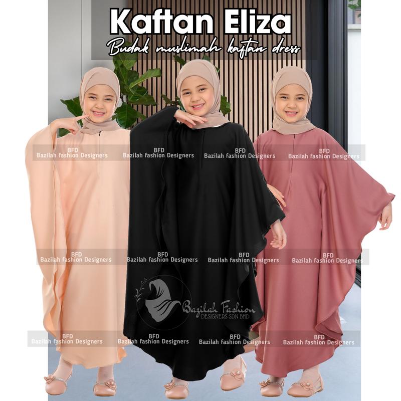 BAZILAH FASHION KAFTAN ELIZA BUDAK MUSLIMAH READY STOCK COMO - TikTok ...