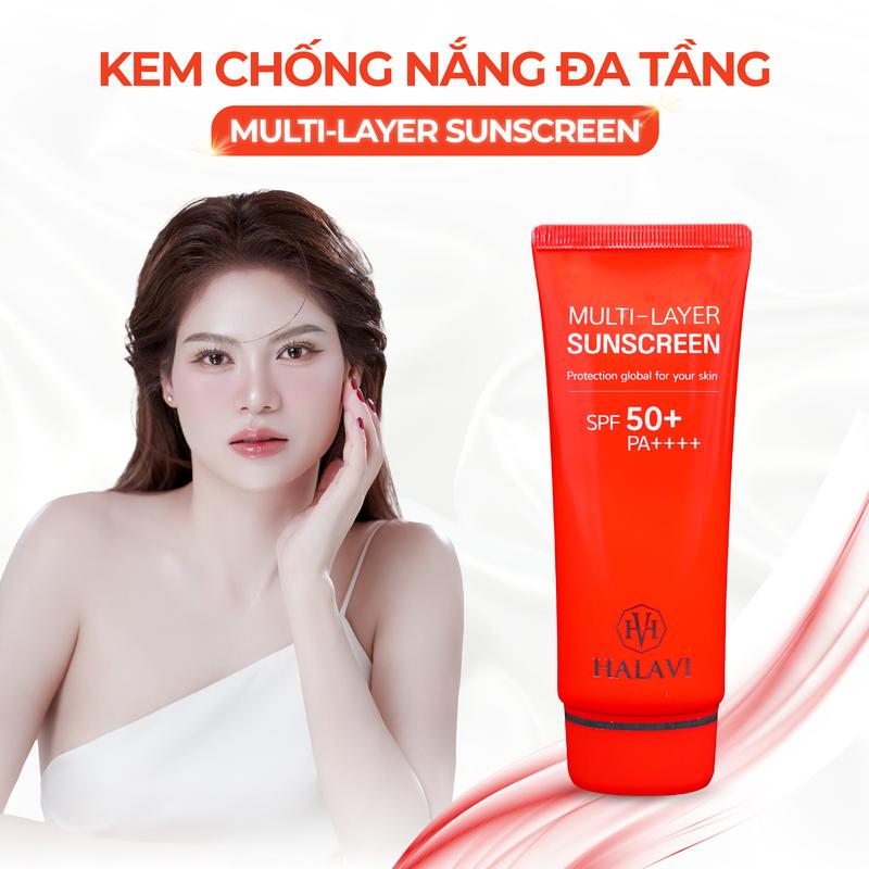 [1 tuýp] KEM CHỐNG NẮNG ĐA TẦNG HALAVI MULTI - LAYER SUNCREEN - TikTok ...
