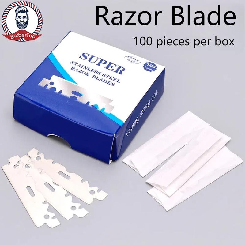 Razor blade set of 100 pieces, old-fashioned manual shaving, - TikTok ...