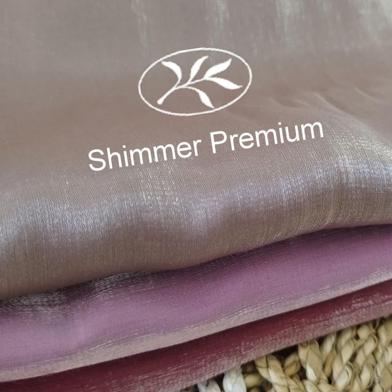Kain shimmer silk lembaran satin shiny mengkilap kebaya bali ukuran ...