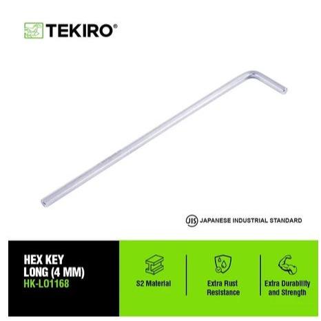Jual TEKIRO SATUAN Kunci L Panjang 3 4 5 6 8 Mm / Chrome Vanadium Steel ...