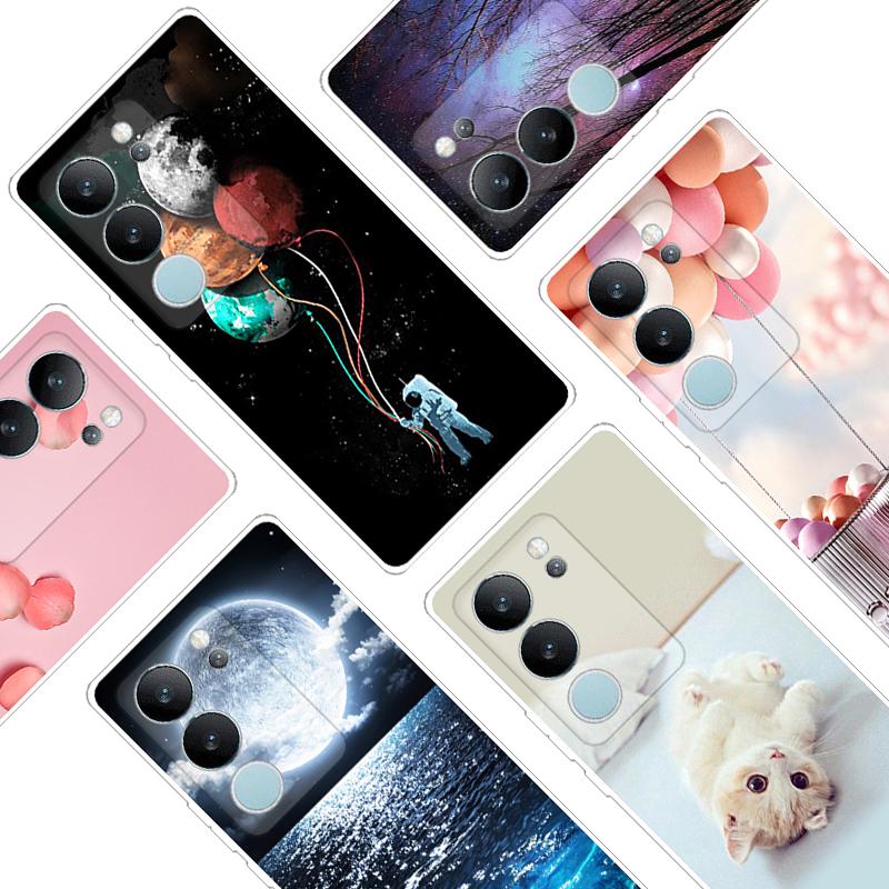 Sarung telefon untuk VIVO V29, 5G, V29 Pro, 5G, TPU, corak dicat ...