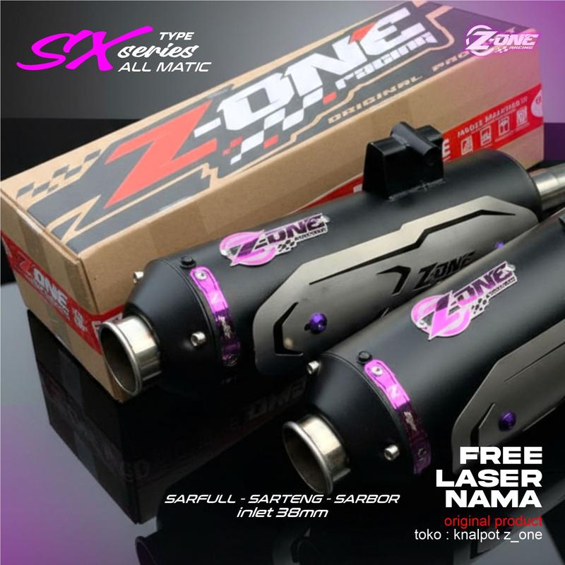 Knalpot Z-One Original type SX inlet 38mm Moncong Kenochi Mio Sporty ...