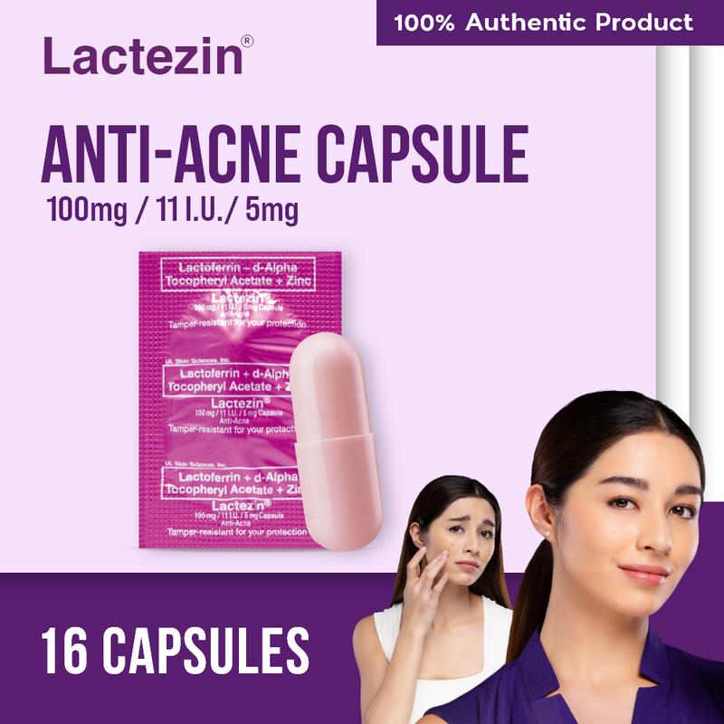 Lactezin 100mg Anti-Acne 16 capsules - TikTok Shop Philippines