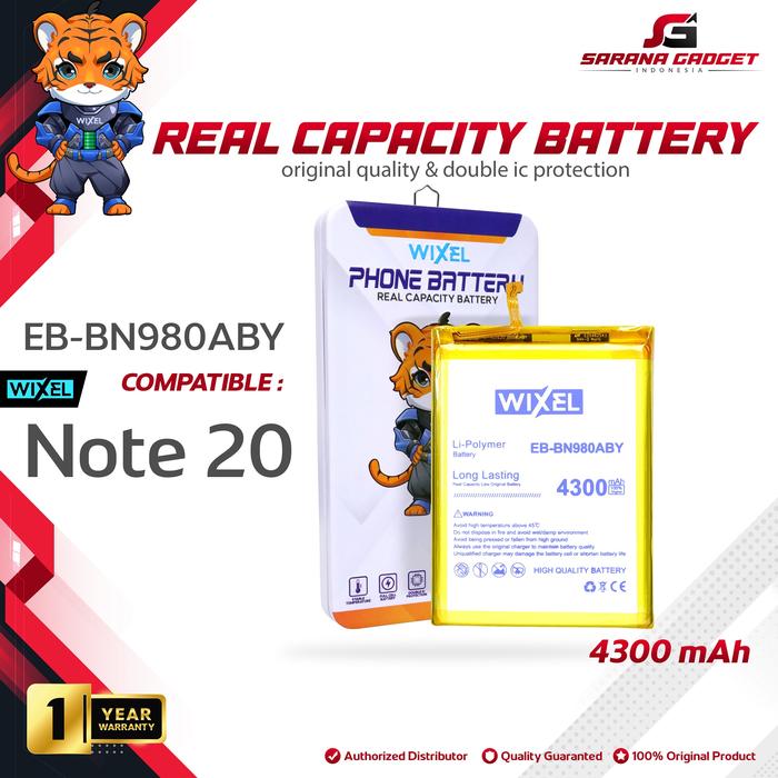 Jual WIXEL Baterai EB-BN980ABY Compatible for Sams Galaxy Note 20 Real ...