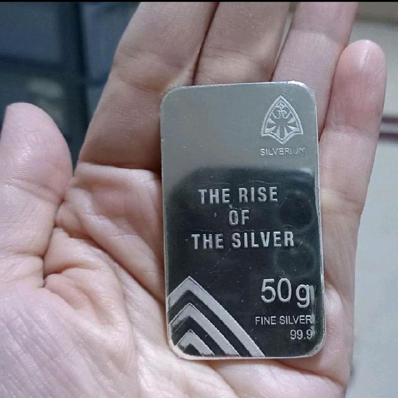 SILVERIUM 50GR PERAK MURNI SGDM MINIGOLD DIATRIBUTOR RESMI BANDUNG 999. ...
