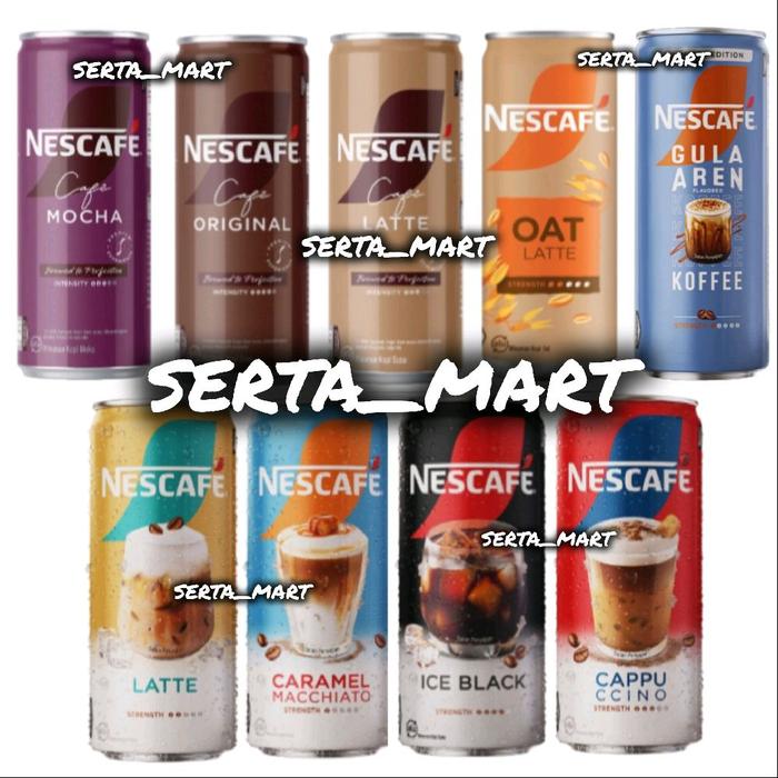 Jual Nescafe Kopi Kaleng 220ml - Nescafe Kopi RTD Original / Latte ...