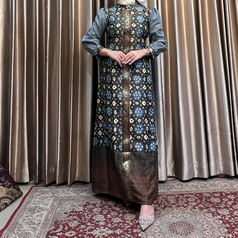 New Couple Jumputan Songket Gamis - Shop | Tokopedia