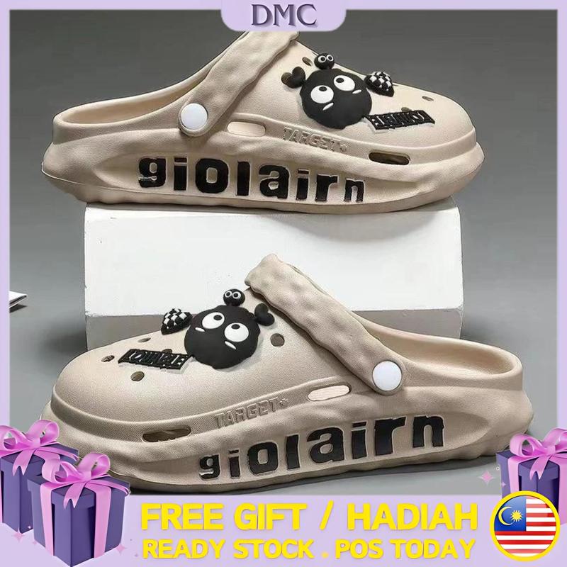 Men's Drooping Hole Shoes Thick Sole Hole Slipper Kasut Lubang - TikTok ...