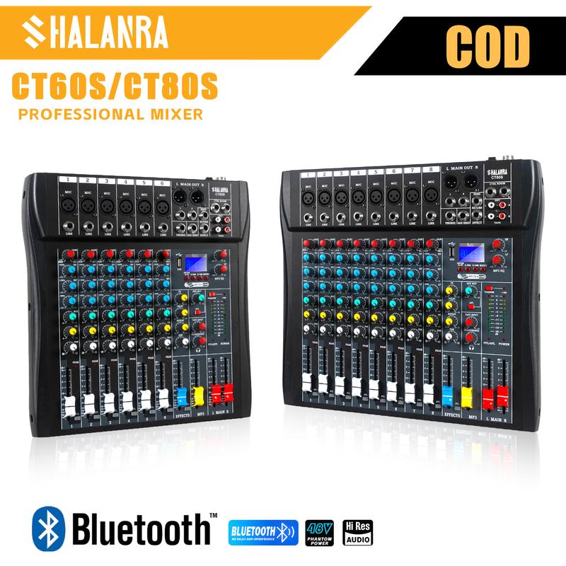 SHALANRA Professional mixer CT60S/80S AUDIO Mixer 6/8 channel - TikTok ...
