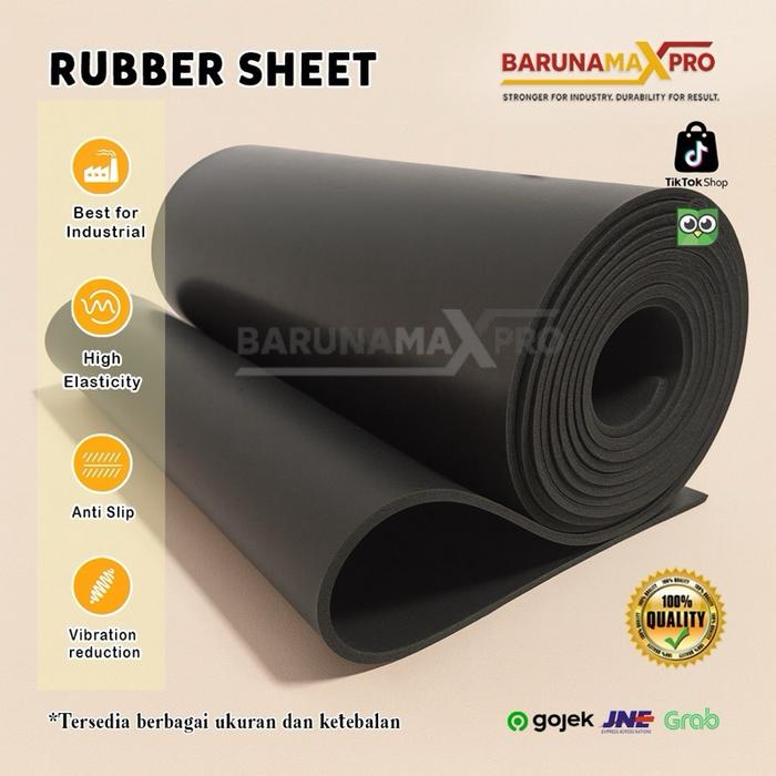 Jual Rubber sheet / karet lembaran hitam / rubber sheet packing 2mm 3mm ...