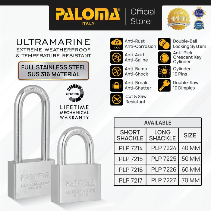 Promo PALOMA Gembok Padlock Pagar Gerbang Loker Gembok Kunci Pintu ...