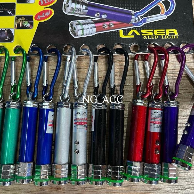 Laser Pointer / Senter Mini /Gantungan Keychain Senter 3 In 1 GAGANG ...