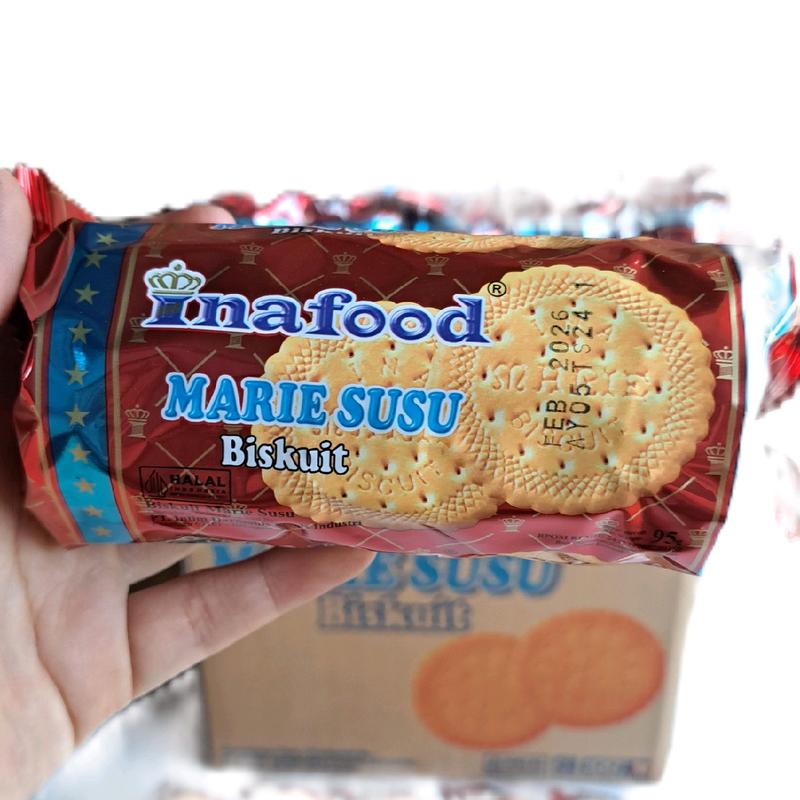 Ecer 1 Roll Biskuit Marie Susu Inafood - Snack Cookies - Shop | Tokopedia