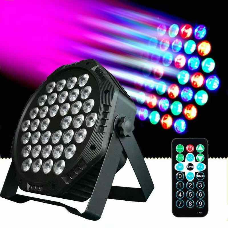 Lampu Panggung Mini Flat 18 36 LED RGB Par Light Plus Remote - Shop ...