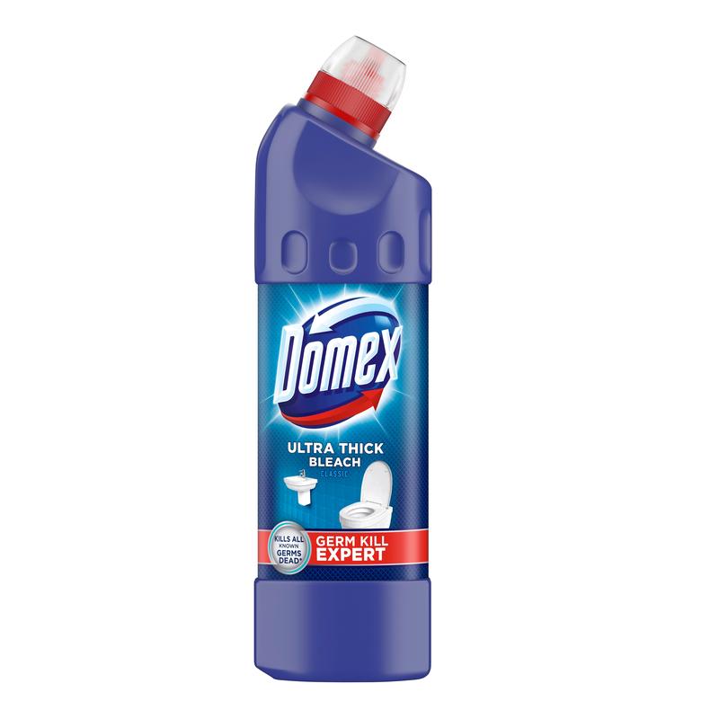 Domex Ultra Thick Bleach Toilet Cleaner Classic Blue 500Ml Bottle ...