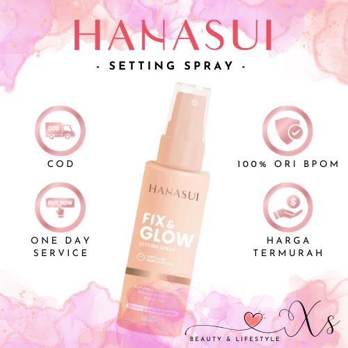 Hanasui Setting Spray Fix & Glow Ukuran 60ml - make up lock - Shop ...
