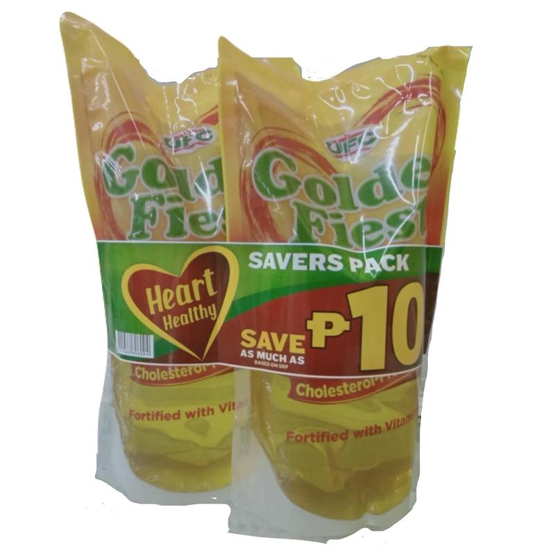 UFC Golden Fiesta Palm Oil Pouch 1 Liter Duo Pack - TikTok Shop Philippines